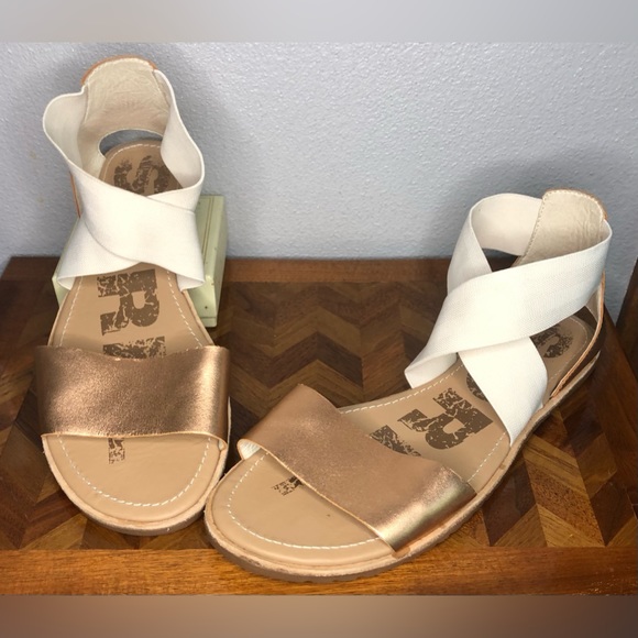 Sorel | Shoes | Sorel Ella Natural Rose Gold Leather And Stretch Fabric ...